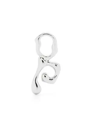 MARIA BLACK Fluent Letter P Charm - Silver