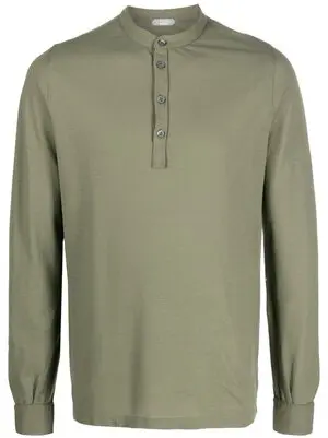 ZANONE Band-collar Polo Shirt