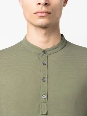 ZANONE Band-collar Polo Shirt