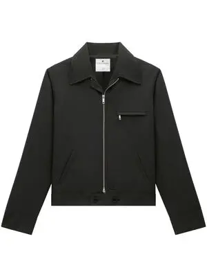 COURREGES Zip-up Shirt Jacket - Black