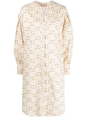 TWINSET Logo-print Cotton Shirtdress