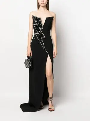 Philipp Plein Thunder Embellished Gown