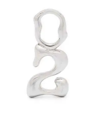 MARIA BLACK Fluent Letter Z Charm - Silver