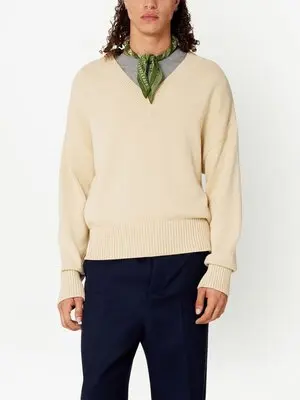 AMI Paris De Coeur V-neck Jumper