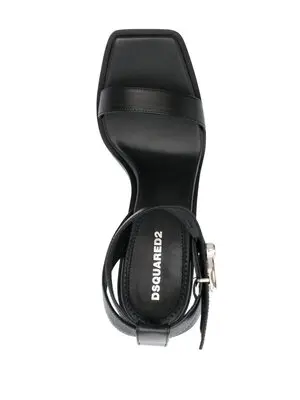 Dsquared2 Buckle 100mm Leather Sandals