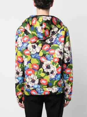 Dsquared2 Floral-print Hooded Jacket