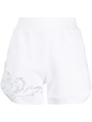 Ermanno Scervino Lace-trim High-waisted Shorts