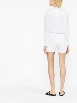 Ermanno Scervino Lace-trim High-waisted Shorts