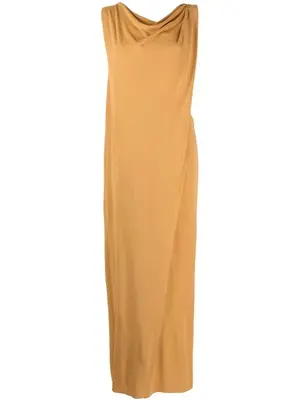 Alberta Ferretti Cut-out Maxi Dress - Neutrals