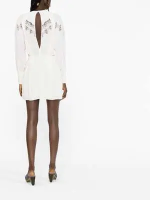 IRO PARIS Belinda Lace-trim Dress - White