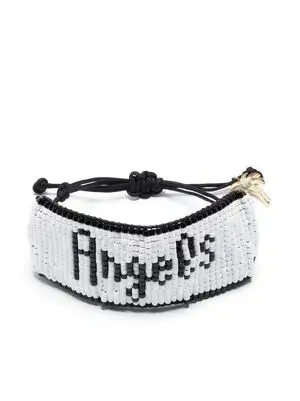 Palm Angels Logo Beaded Bracelet