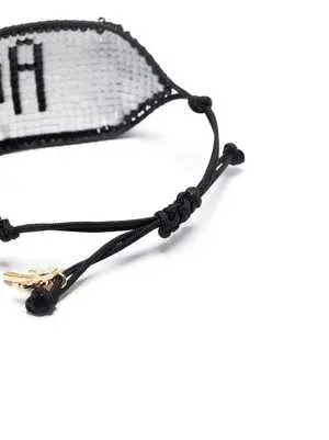Palm Angels Logo Beaded Bracelet
