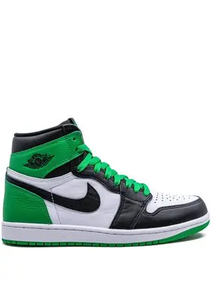 JORDAN Air 1 High Lucky Green Sneakers - Black