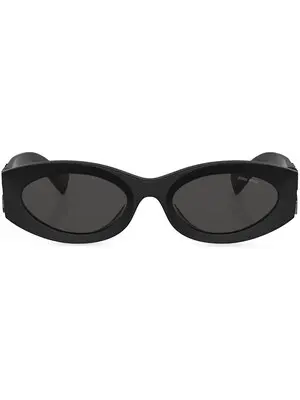 Miu Miu Glimpse Oval-frame Sunglasses