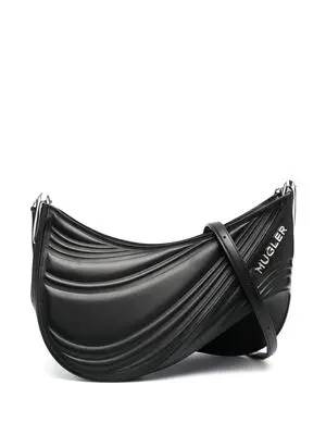 MUGLER Spiral Curve 01 Shoulder Bag - Black
