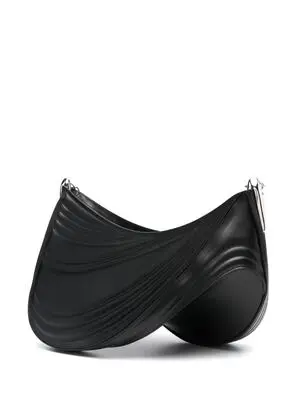 MUGLER Spiral Curve 01 Shoulder Bag - Black