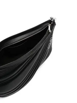 MUGLER Spiral Curve 01 Shoulder Bag - Black