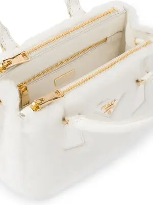 Prada Galleria Shearling Mini Bag