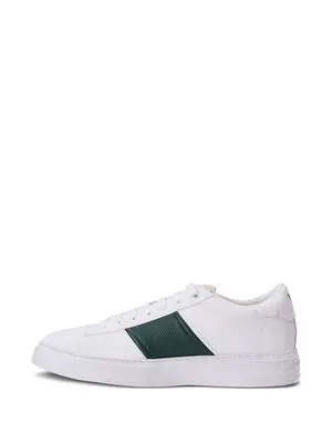 Emporio Armani Logo-print Leather Sneakers