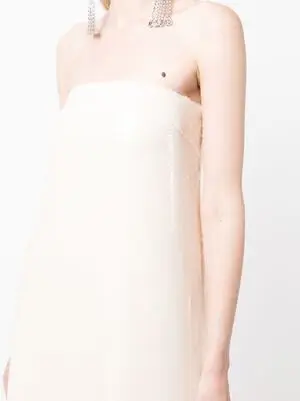 Rokh Shimmer Semi-sheer Midi Dress