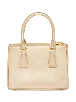 Prada Galleria Leather Mini Bag - Gold