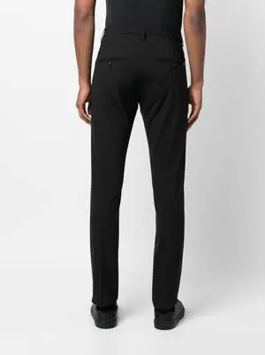 DONDUP Virgin-wool Tailored Trousers - Black