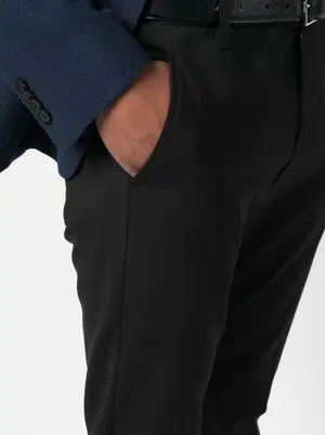 DONDUP Virgin-wool Tailored Trousers - Black