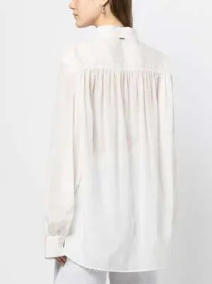 SYSTEM Semi-sheer Long-sleeve Shirt