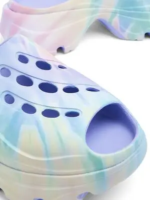 Adidas By Stella McCartney Swirl-print Clogs - Purple