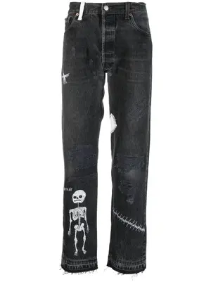 GALLERY DEPT. Mid-rise Straight-leg Jeans