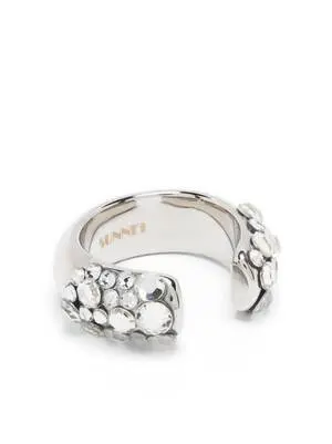 Sunnei Rhinestone-embellished Open-design Ring
