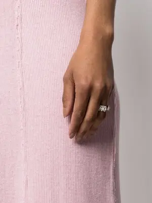 Sunnei Rhinestone-embellished Open-design Ring