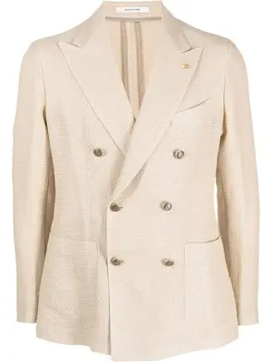 Tagliatore Double-breasted Peak-lapels Blazer - Neutrals