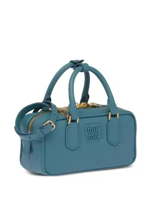 Miu Miu Logo-embossed Leather Mini Bag