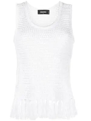 Dsquared2 Crochet-knit Tank Top