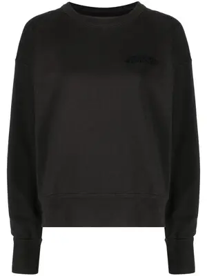Isabel Marant Étoile Shad Logo-embroidered Sweatshirt - Black