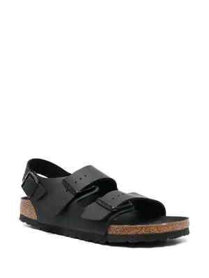 BIRKENSTOCK Milano Buckled Slingback Sandals - Black