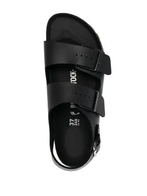BIRKENSTOCK Milano Buckled Slingback Sandals - Black