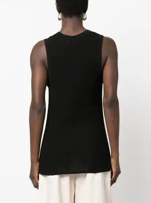 Studio Nicholson Sleeveless Knit Top - Black