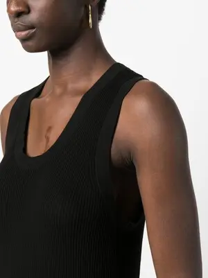 Studio Nicholson Sleeveless Knit Top - Black