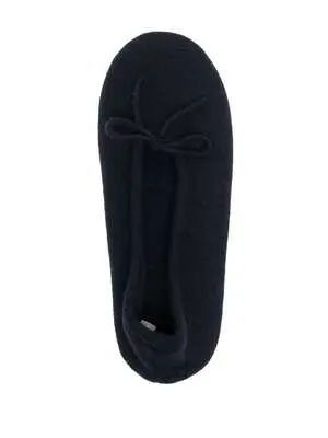 N.peal Cashmere Ballerina Slippers - Blue
