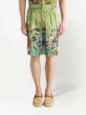 Etro Floral-print Deck Shorts