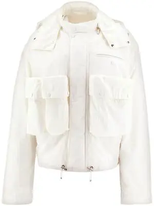 FERRAGAMO Detachable-hood Jacket - White
