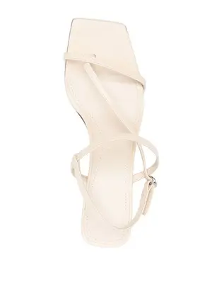 AeydĒ 70mm Leather Sandals - Neutrals