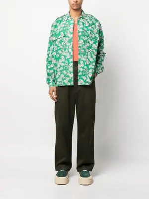 Rhude Daisy-print Long-sleeved Shirt