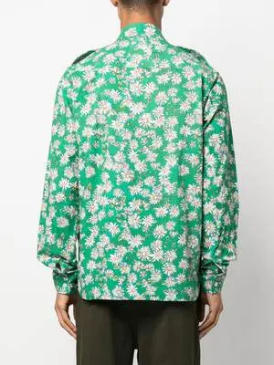 Rhude Daisy-print Long-sleeved Shirt