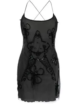 Gcds Patrick-embellished Tulle Mini Dress