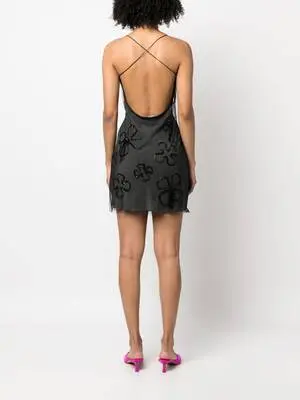 Gcds Patrick-embellished Tulle Mini Dress