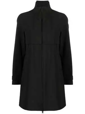 Woolrich Pequea Zip-up Parka Coat - Black