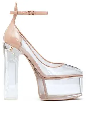 Valentino Garavani Tan-go Transparent Platform Pumps
